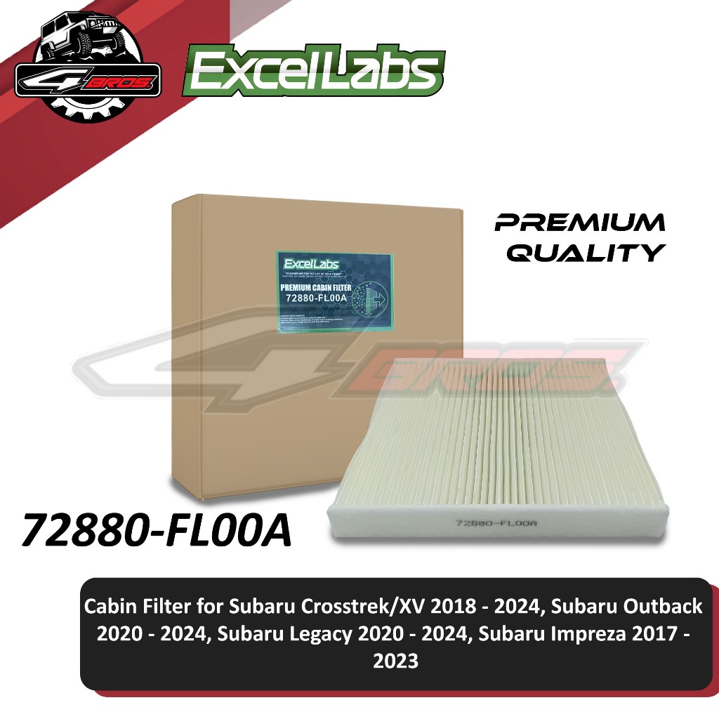 Cabin Filter for Subaru Crosstrek/XV, Outback, Impreza, Legacy (72880 ...