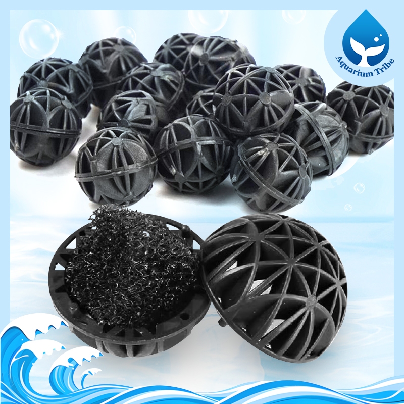 Aquarium biological ball black biological filter media fish tank ...