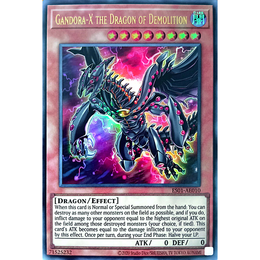 ES01-AE010 Gandora-X the Dragon of Demolition UR SCR YUGIOH CARD ...