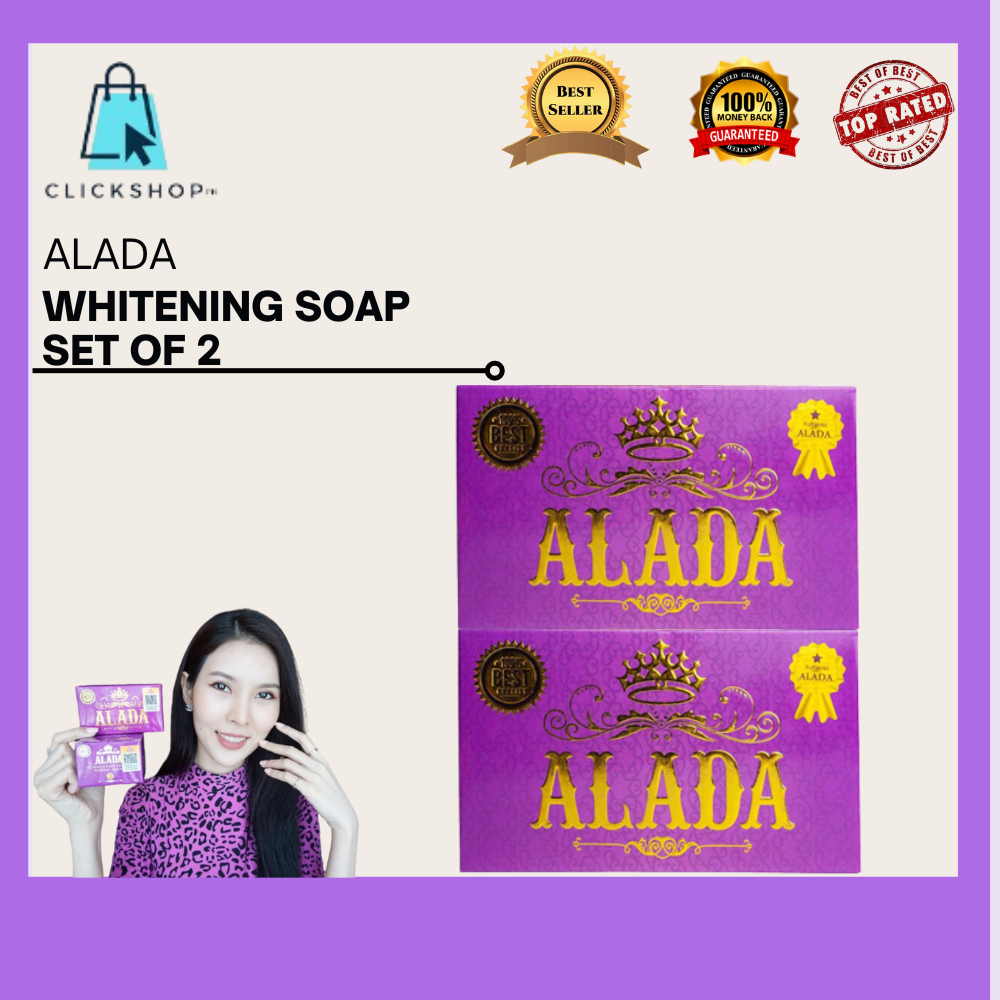 SET OF 2 ALADA WHITENING SOAP COLLAGEN MOISTURIZE BRIGHTER GLOW UP ...