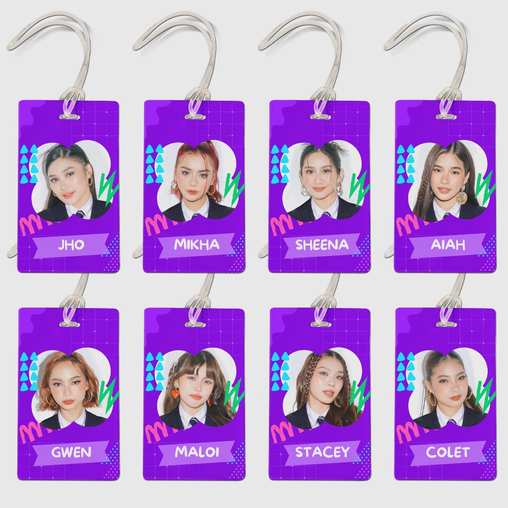 BINI Fan ID Badge | Luggage Tag Fan Made Maloi Gwen Jho Aiah Gwen ...