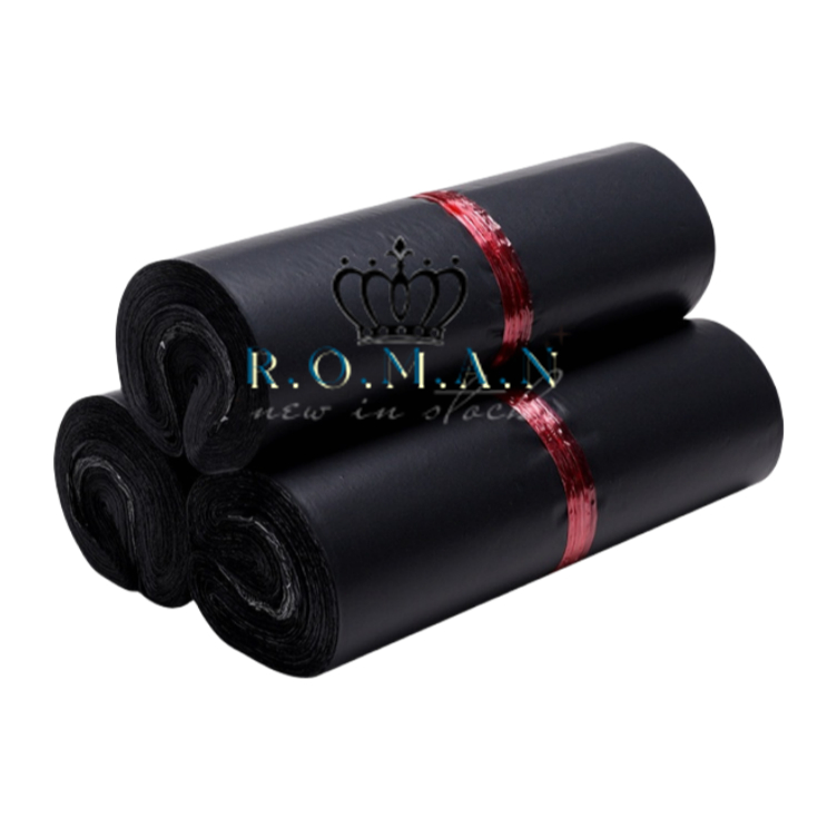 R.o.m.a.n 100 pieces Of Black Express Parcel Packaging with Self ...