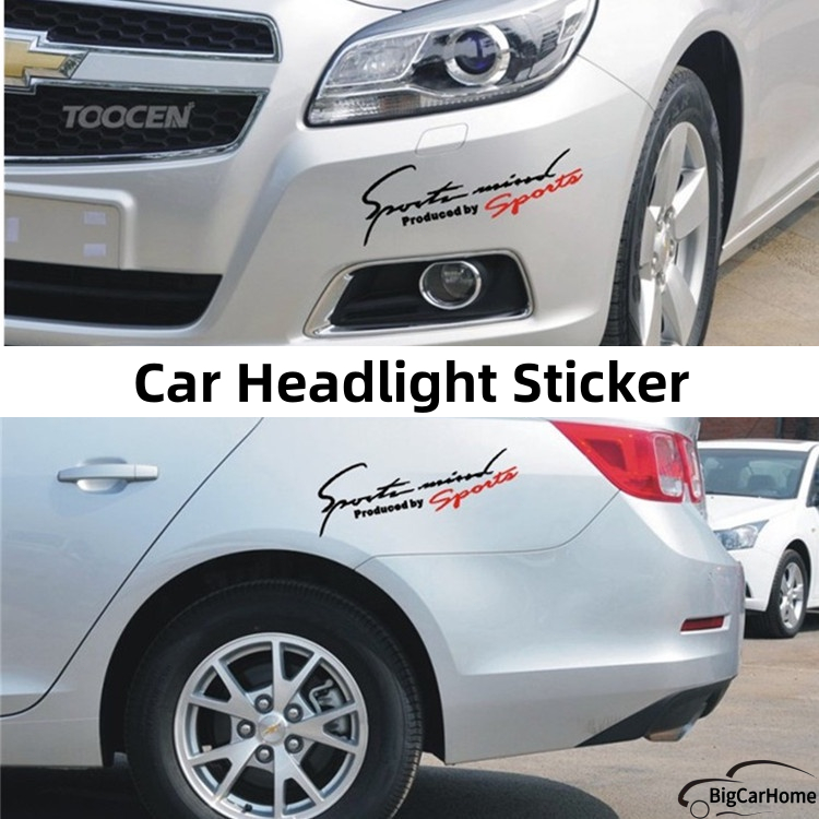 Sports Car Eyebrow Sticker Auto Parts Sticker Vinyl Letter Personalized ...