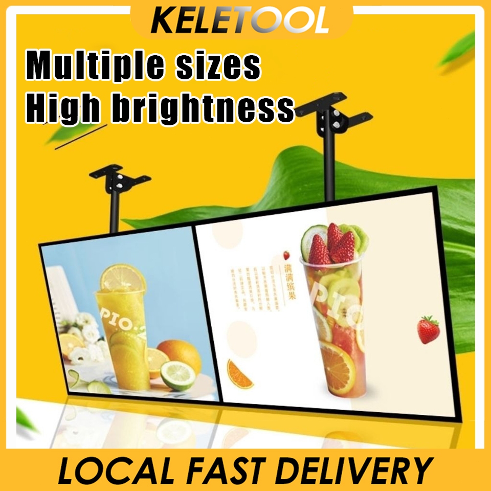 LED Light Box Menu Board Hanging For Restaurant Menu Board With Light ...