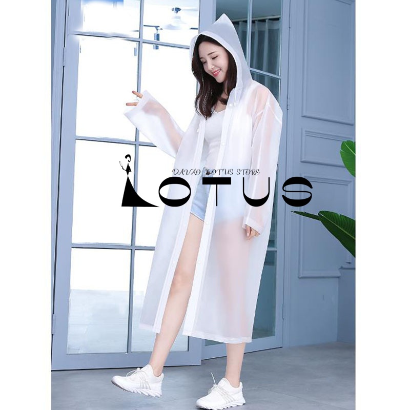 Lotus Eva Raincoat Lightweight Unisex Raincoat Transparent (DAVAO ...