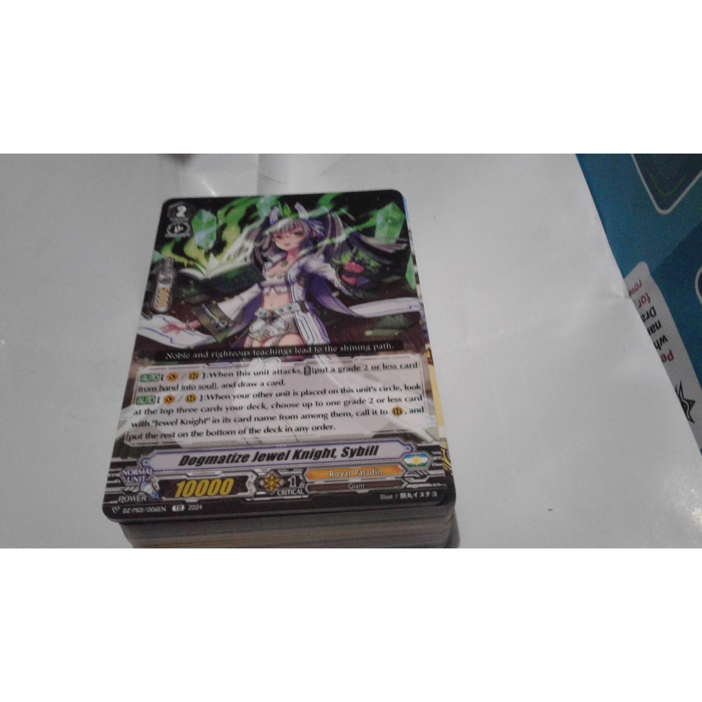 DOGMATIZE JEWEL KNIGHT SYBILL NON FOIL VANGUARD CARD 1 ONE PIECE TCG DZ ...