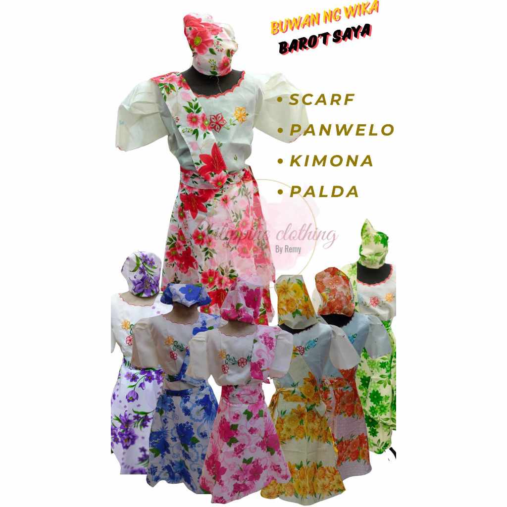 Baro't saya costume set | Shopee Philippines