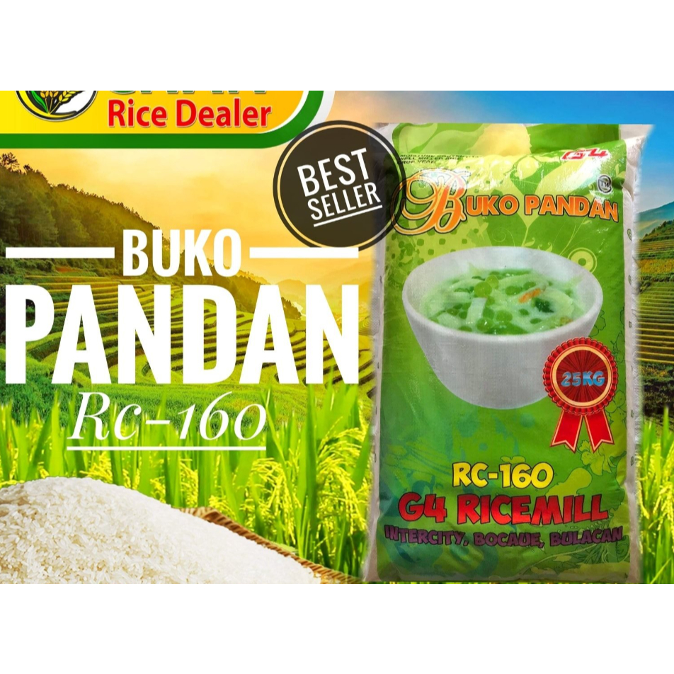 5KG BUKO PANDAN PREMIUM RICE | MASARAP, MALAMBOT, MAPUTI | Shopee ...