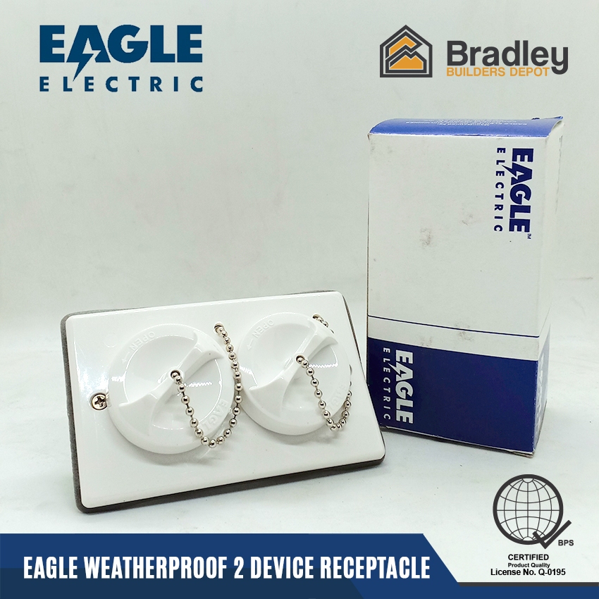 Eagle Weatherproof 2-device Receptacle 15A (3982pc) | Shopee Philippines