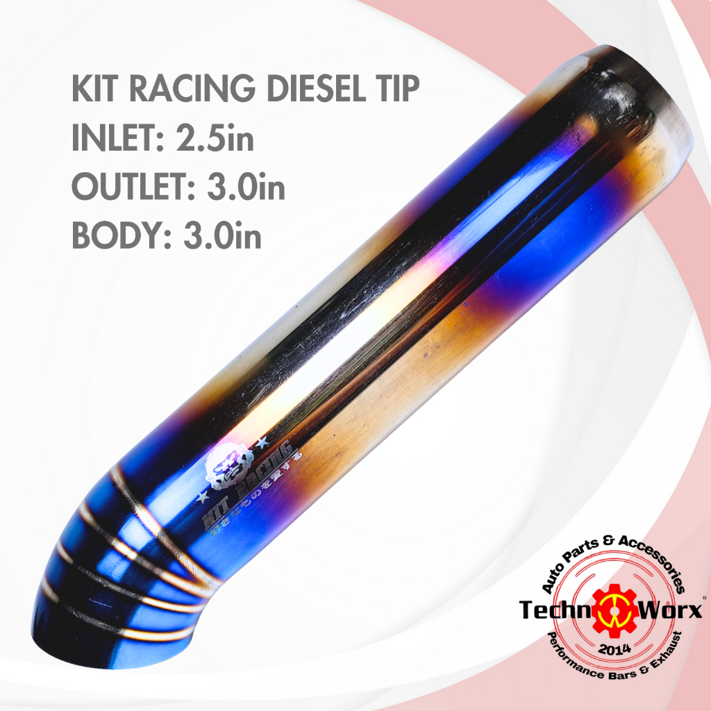 KIT RACING DIESEL TIP Titanium Burnt Thailand Thai Concept Muffler tip ...