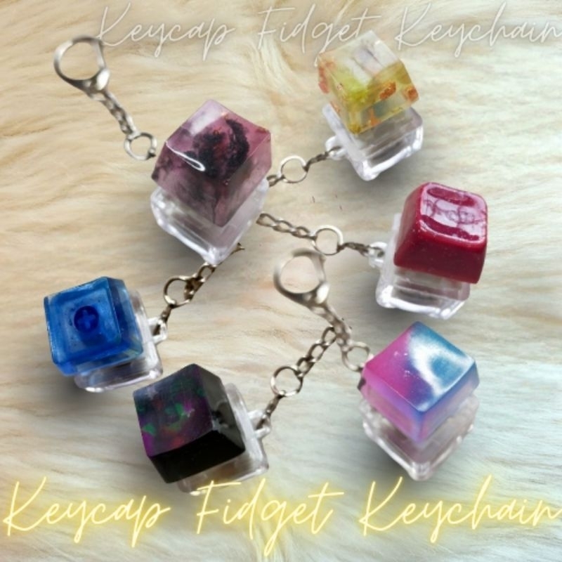 Keycap Fidget Keychain | Glow in the Dark with RGB Lights | Shopee ...