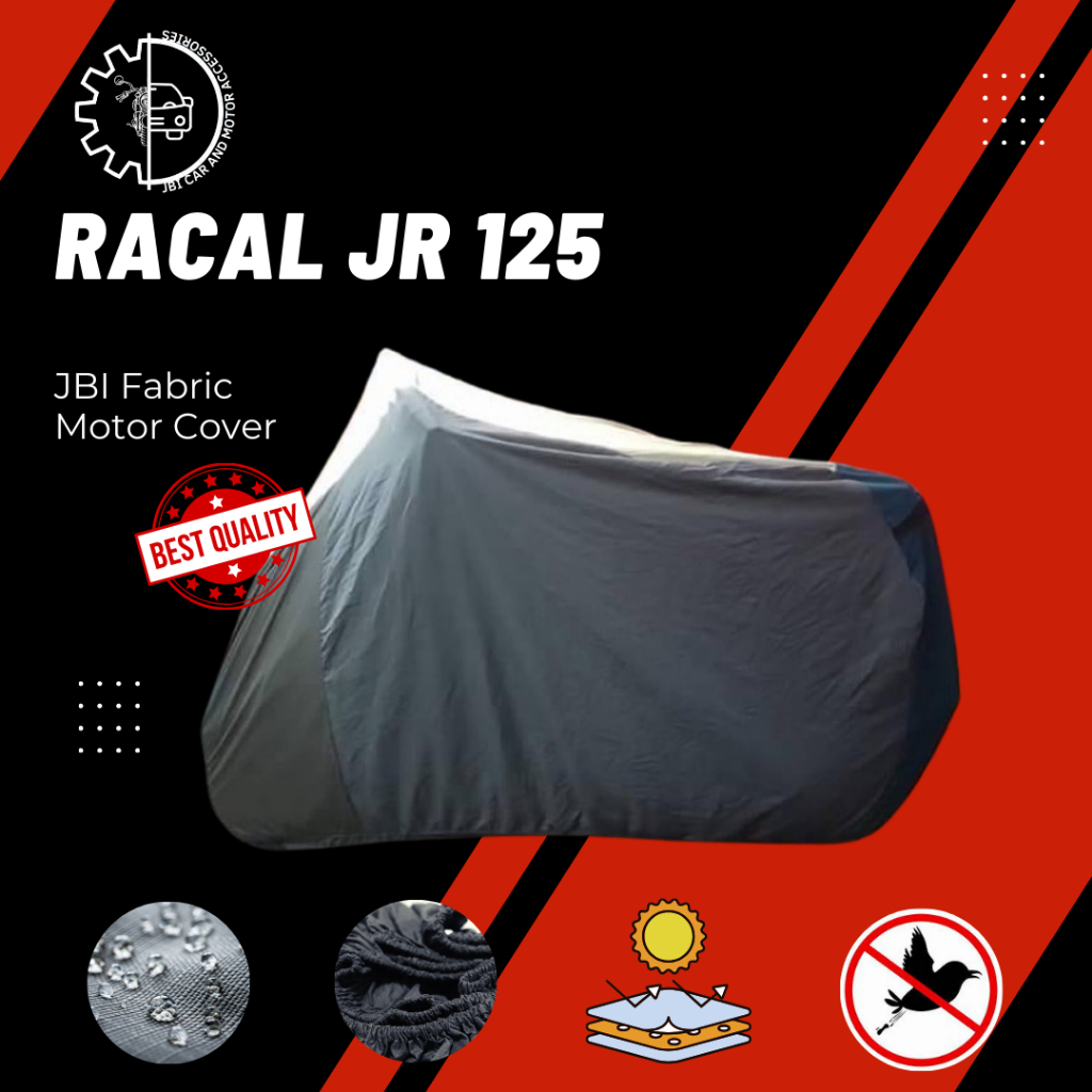 Racal JR 125 Water Repellant Motor Cover with and w/out Top Box ...
