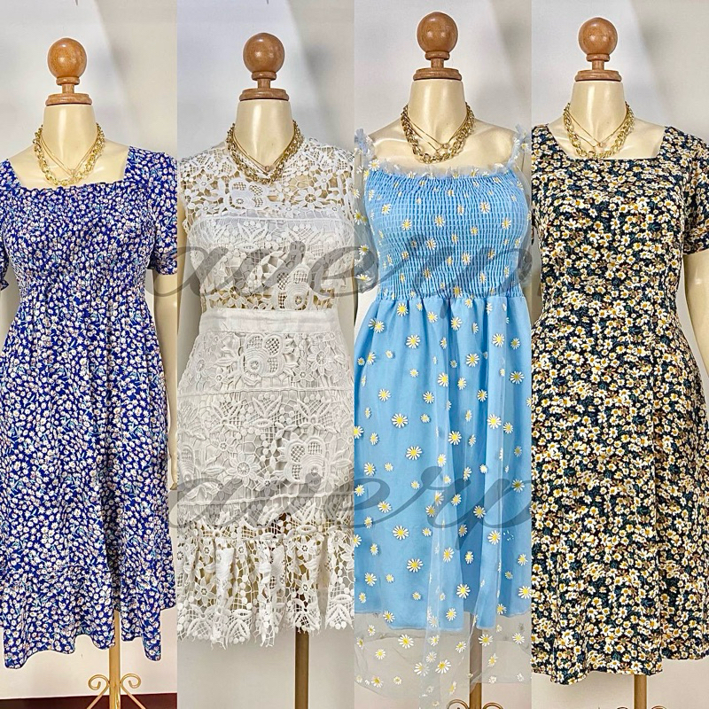 Quality Dress | Floral | Casul | Linen | Silk Dress | (Preloved/Ukay) | Shopee Philippines