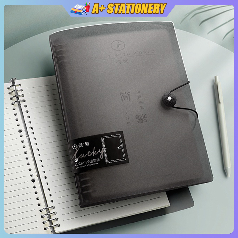 Binder Notebook A5/B5/A4 Loose Leaf Core Papers Refillable Coil Refill Cover Notepads 60sheets ...
