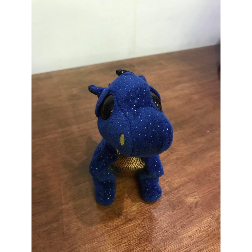 TY Beanie Boos "Sapphire" Blue Gold Dragon Plushie 6" (FROM AUSTRALIA ...