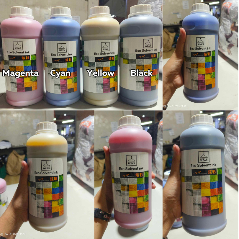 ECO SOLVENT TARPAULIN INK HIGH QUALITY-(CMYK)- VIBRANT COLORS | Shopee ...
