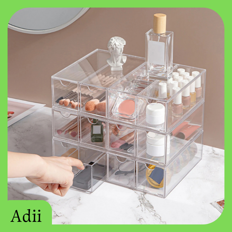 Make Up Organizer Acrylic Box Desk Organizer 4 Layers Cosmetic ...
