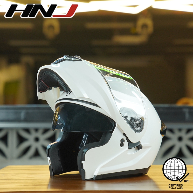HNJ A119 Modular Helmet for Motorcycle Dual Visor Full Face Women and ...