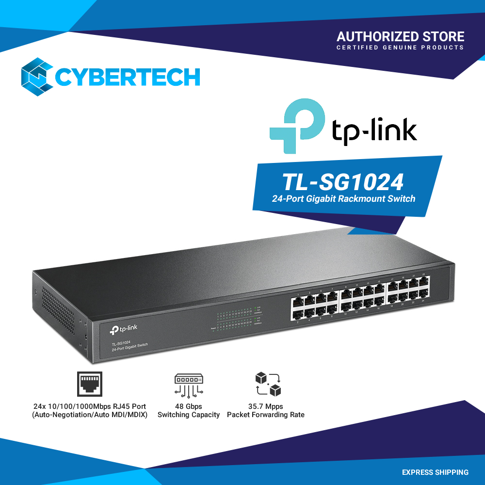 TP-Link TL-SG1024 24-Port Gigabit Rackmount Switch | Shopee Philippines