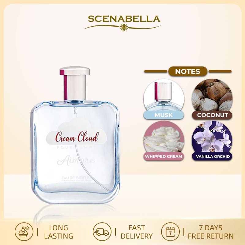 SCENABELLA AIMORE CREAM CLOUD POUR FEMME LONG LASTING PERFUME VANILLA ...