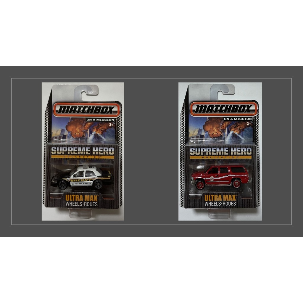Matchbox - Supreme Hero - Chevrolet Suburban & Ford Crown Victoria ...