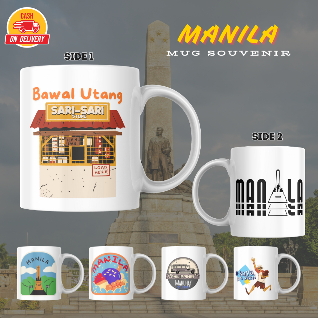 MANILA INSPIRED MUG DESIGNS COFEE TEA MUG SOUVENIRS GIFT IDEAS ...