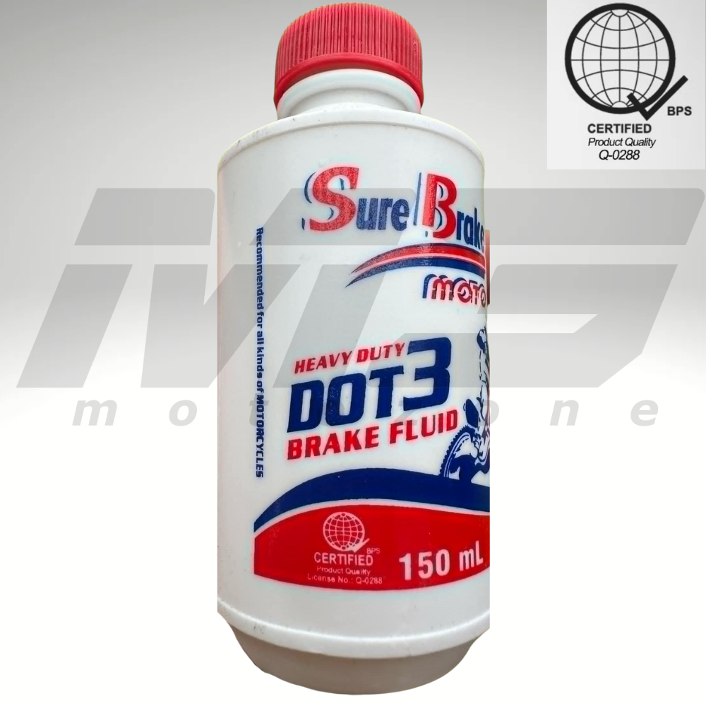 Original SURE BRAKE 150ml MOTO DOT 3 BRAKE FLUID | Shopee Philippines