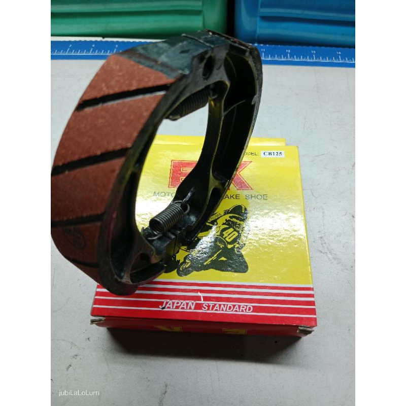 Brake Shoe EK Rubberized Honda CB125 BEAT CLICK TMX150 SUPREMO REAR ...