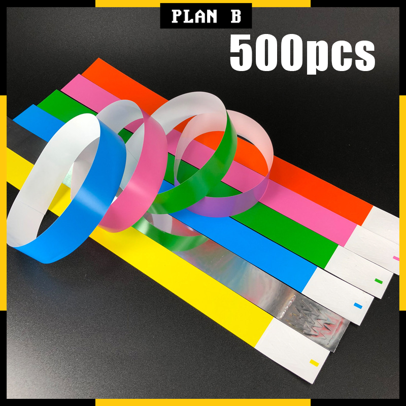 500pcs Waterproof Hand Bands Events Concert Wristbands Disposable Self ...