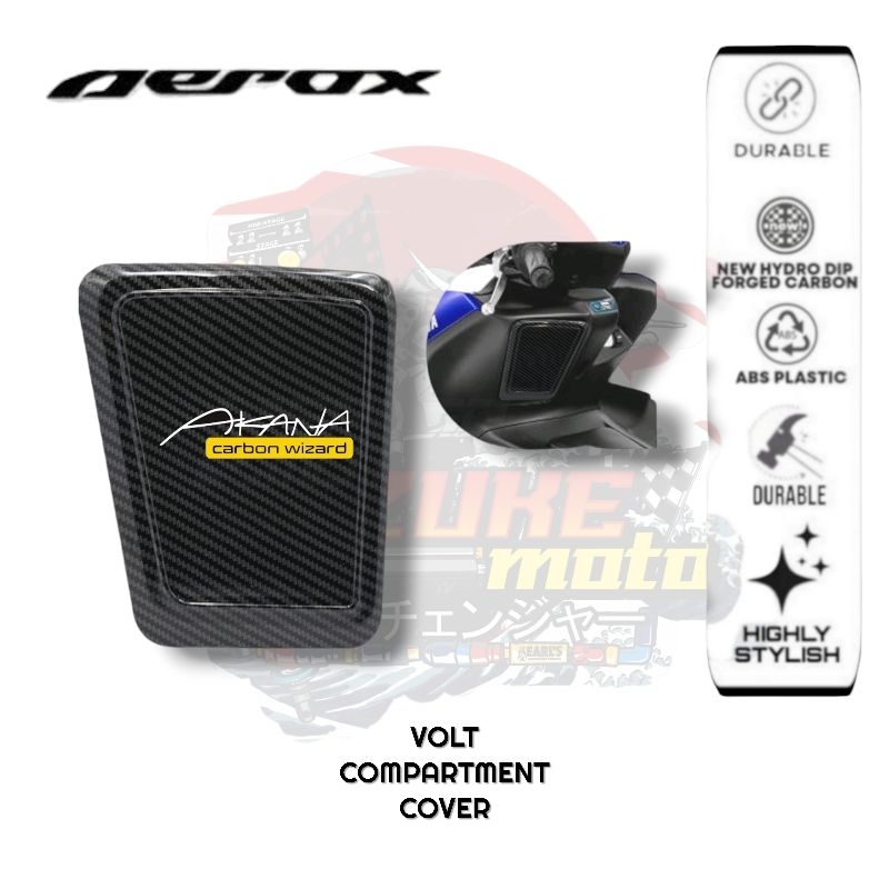 NEW!! Yamaha Aerox v2 hydro dip carbon volt compartment cover | Shopee ...