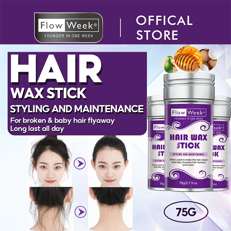 Flow Week Hair Wax Stick Anti Frizz Flyaway Finishing Hair Stick ...