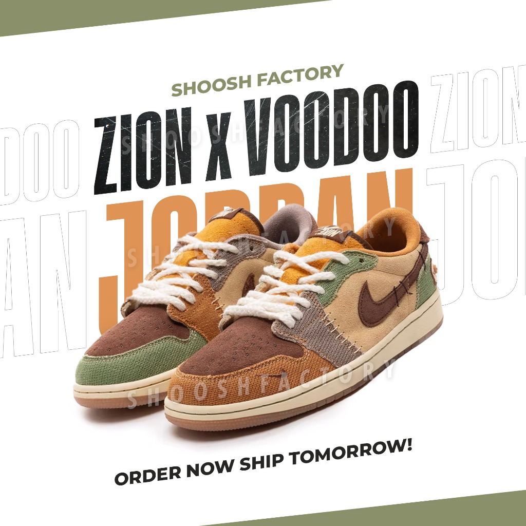 J1 Authentic Quality Zion Voodoo Low Cut Men Shoes | shooshlab | Shopee ...