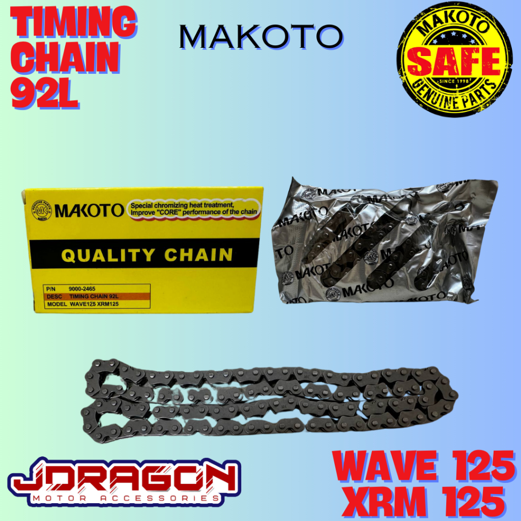 MAKOTO TIMING CHAIN 92L (WAVE 125/XRM 125) | Shopee Philippines