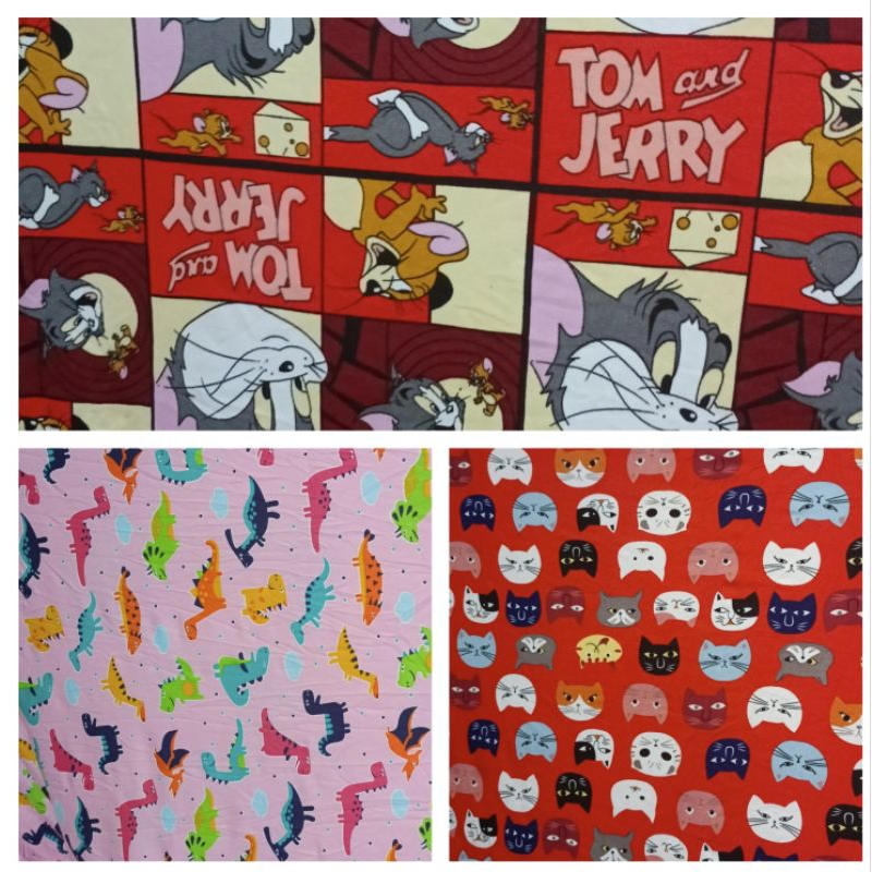 Printed/Cartoon Characters Cotton Spandex Terno per yard - Designs for ...