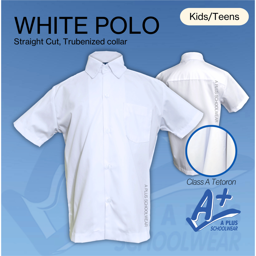 A+ Schoolwear Kids/Teens Trubenized Collar Polo Straight Cut (size 4 to ...