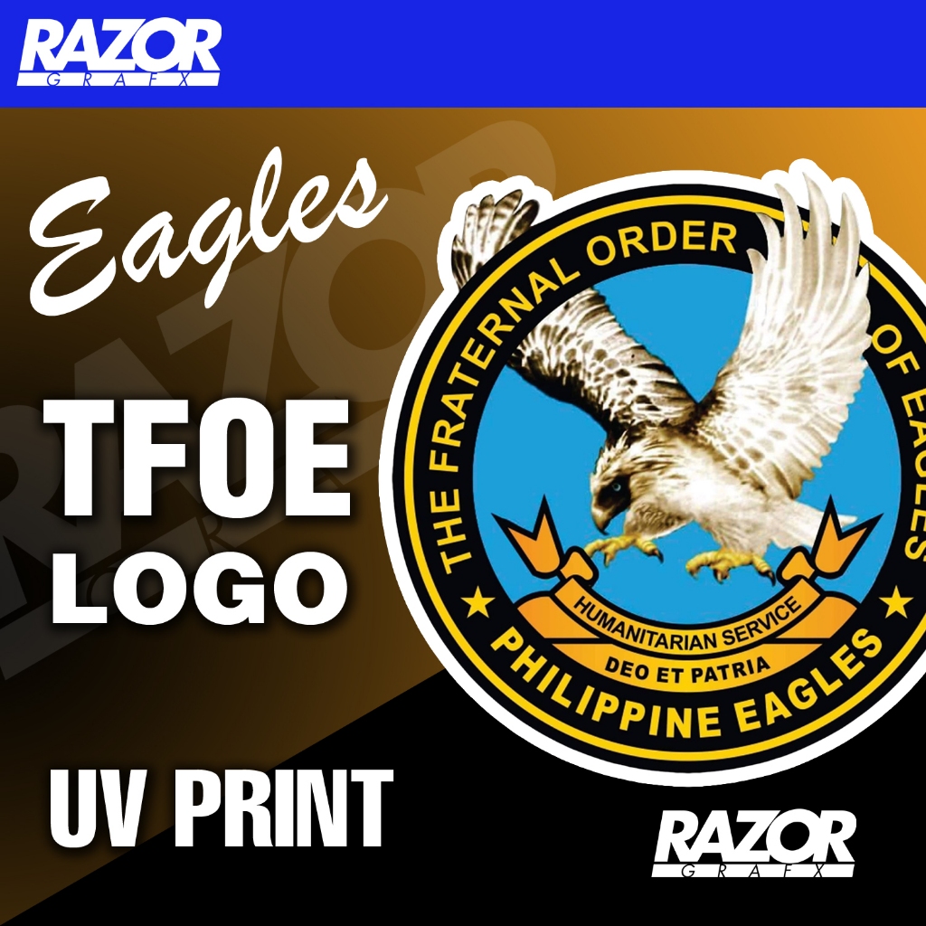 TFOE Eagles Logo Sticker UV for Cars, Motorcycles etc.. | Shopee ...