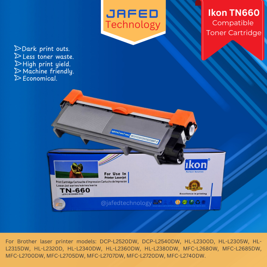 JAFED IKON Brother TN660 / TN2305 TN2380 Brand New Compatible Toner ...