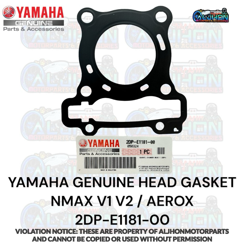 YAMAHA GENUINE HEAD GASKET NMAX V1 V2 / AEROX 2DP-E1181-00 | Shopee ...