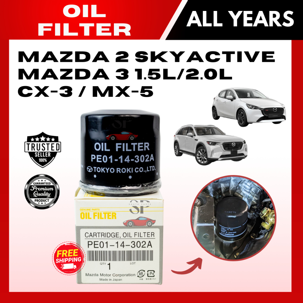ON SALE! OIL FILTER for MAZDA 2 Skyactive / Mazda 3 1.5L/2.0L Skyactive ...