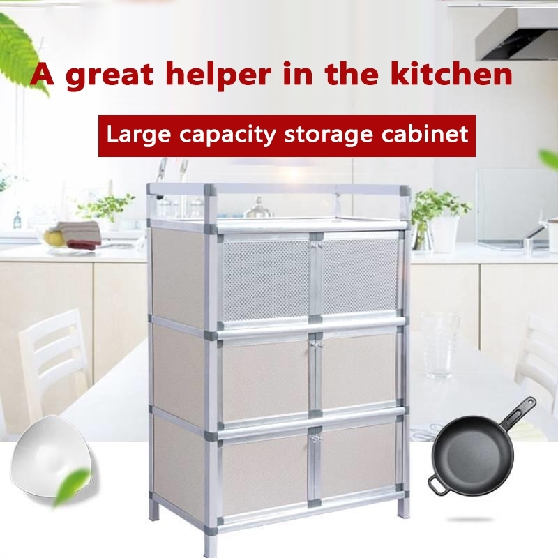 Cabinets Multi-functional kitchen cabinet Storage Kitchen rack 3-layer ...