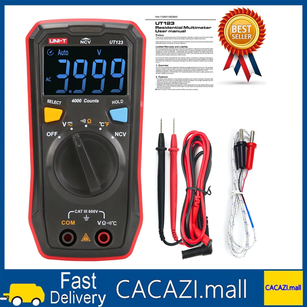 UNI-T UT123/UT123D Tester Multimeter Digital Automatic Digital Tester ...