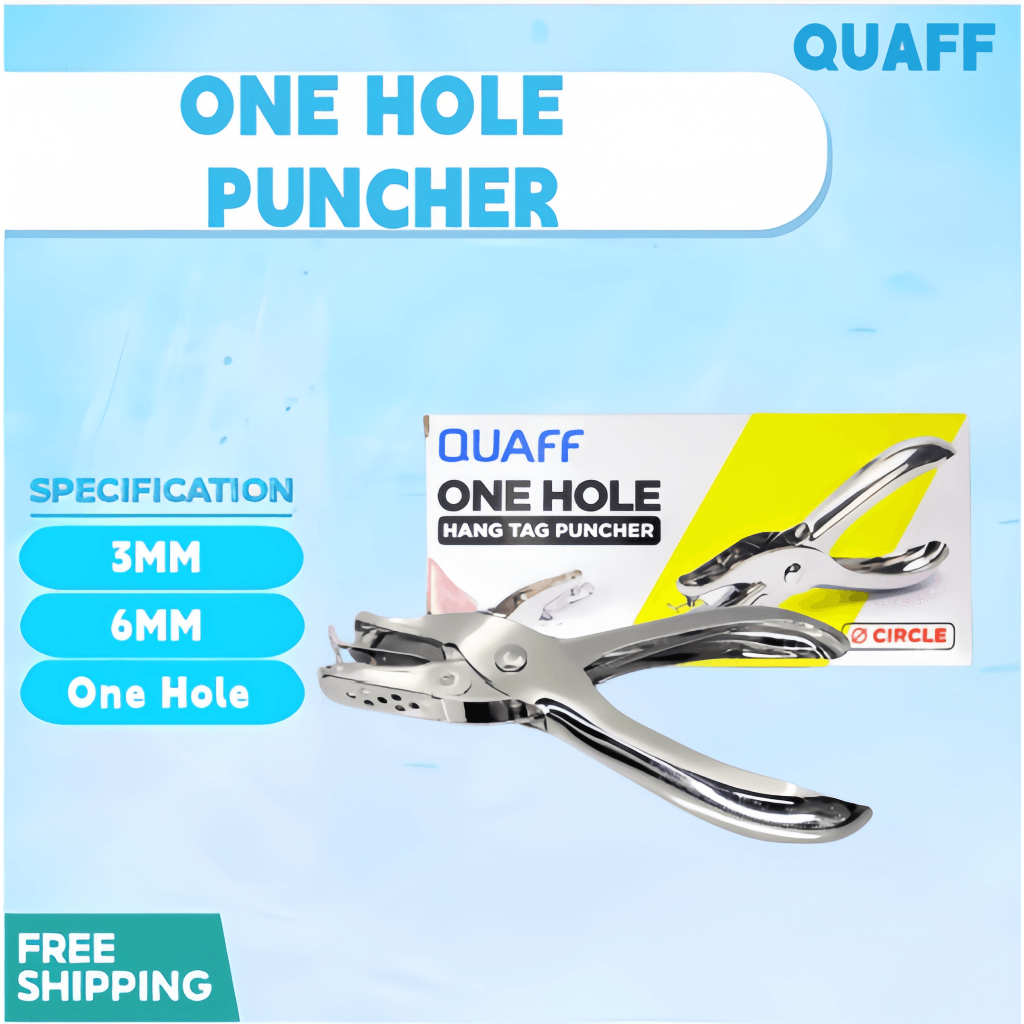 QUAFF One Hole Hang Tag Puncher 3mm / 6mm Ticket Puncher Circle Metal ...