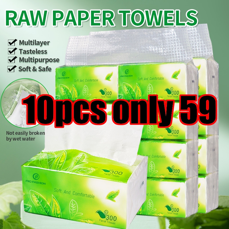 Organic Green Tea Facial Tissue Paper 4 Ply 10 Packs Tissue Paper Towel ...