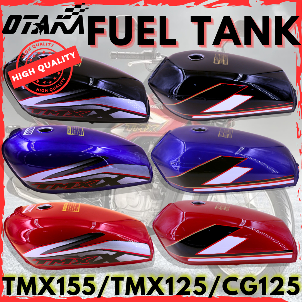 FUEL TANK/GAS TANK FOR HONDA TMX155/TMX125/CG125 BLACK/RED/BLUE HEAVY ...