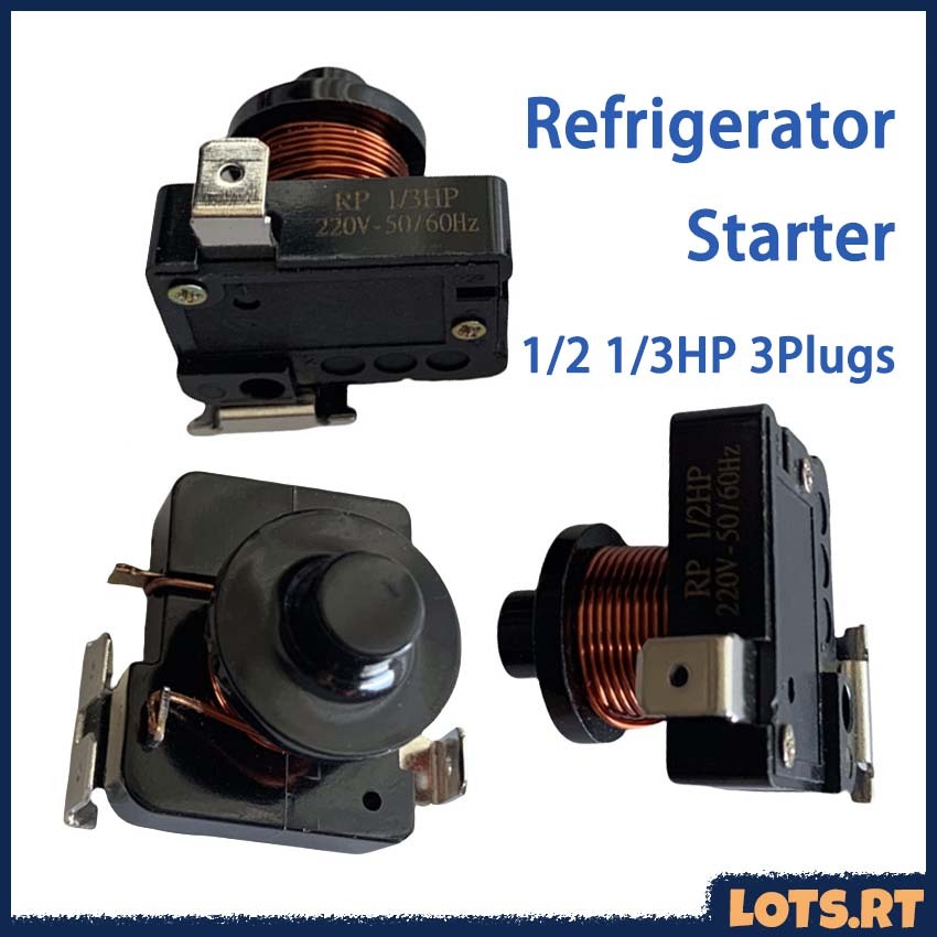 1/2 HP 1/3HP 3Plugs Freezer Starter Compressor Current Starting Relay ...