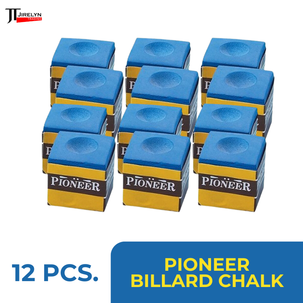 PIONEER Pool/Billiard Chalk - 12 Pieces Set | Premium 2 cm x 2 cm Chalk ...