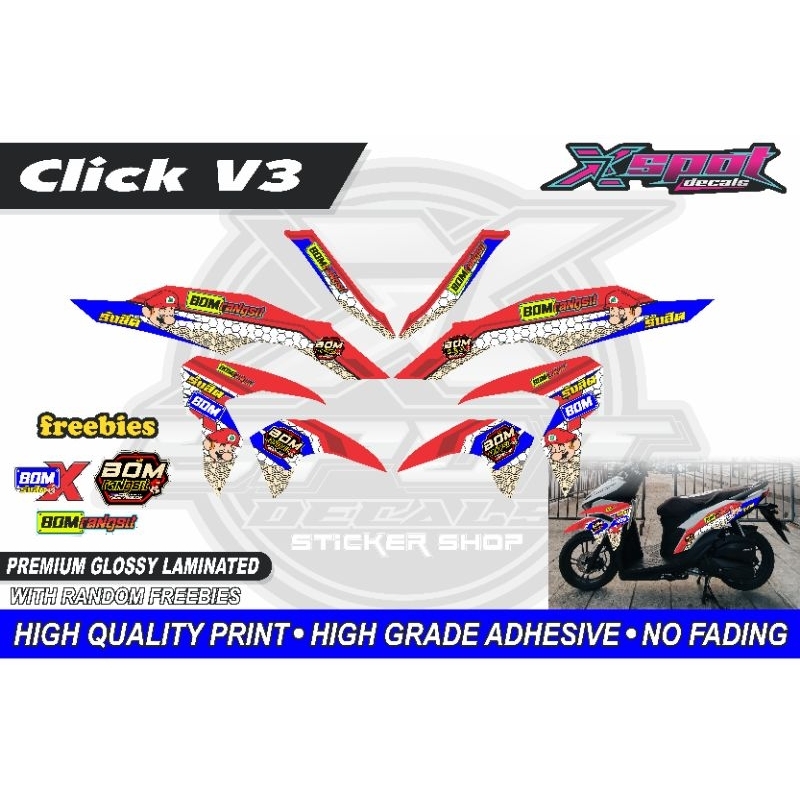 Click v3 and click v2 decals | Shopee Philippines