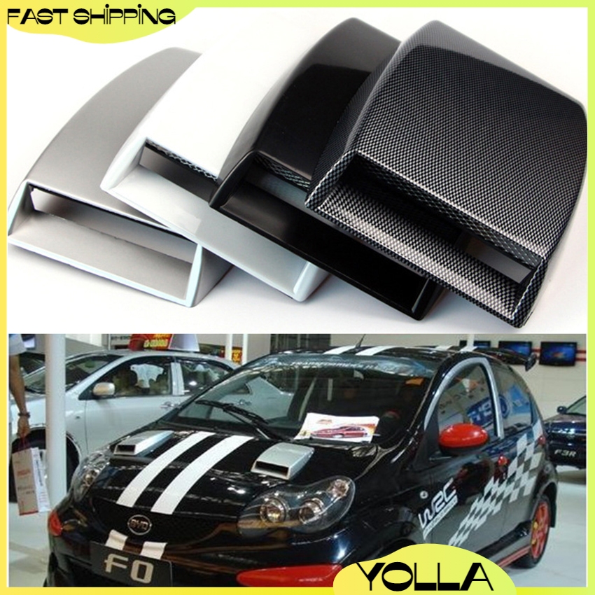 HD-701 Car Universal Hood Scoop Fake Air Flow Intake Decoration Cover ...