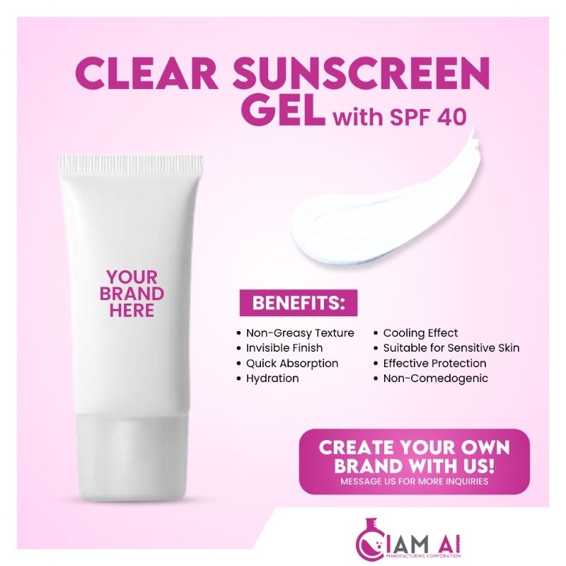 Clear Sunscreen Gel SPF 40 30ml Flat Tube | Shopee Philippines