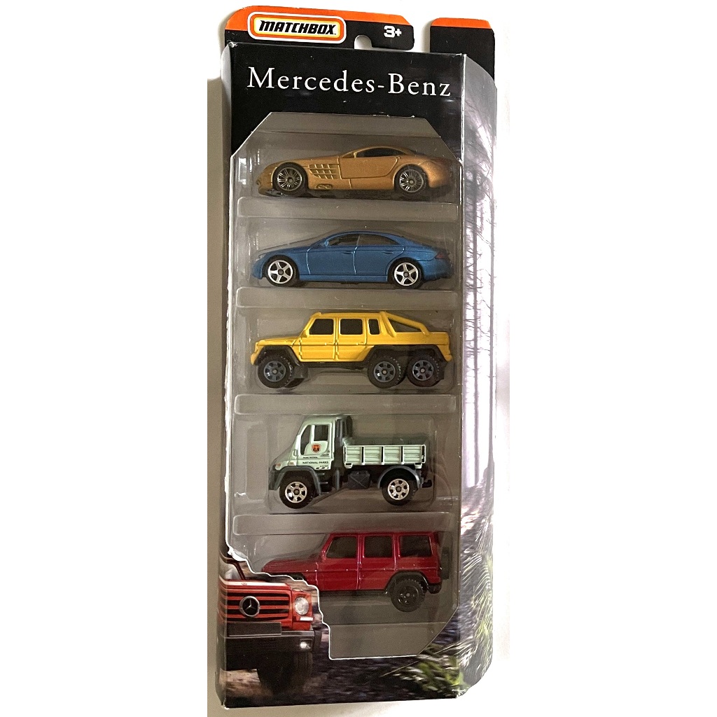 Matchbox 5 Pack - Mercedes Benz w/ MB McLaren, CLS500, G63 AMG, Unimog ...